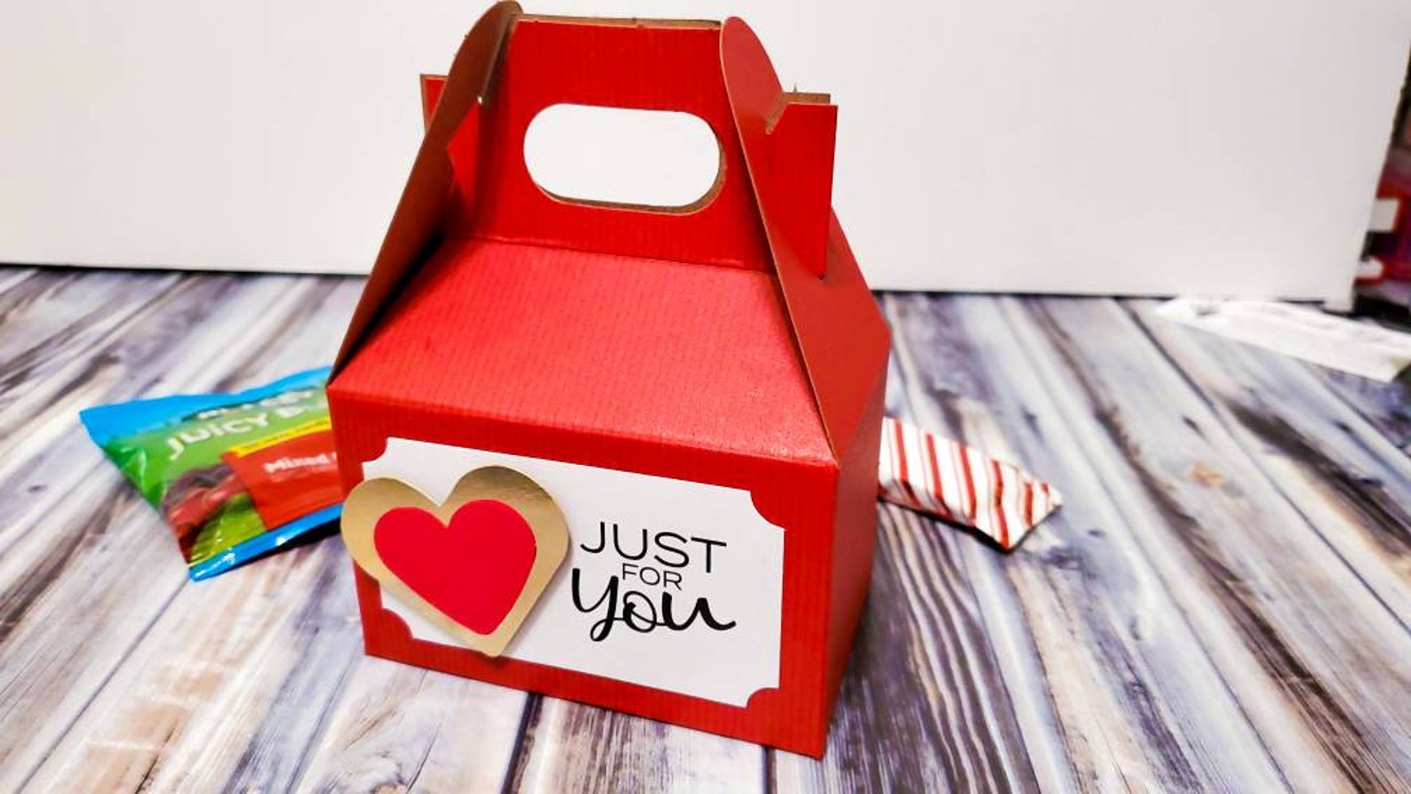 Valentine's Treat Boxes Valentine's Candy Box Heart - Etsy