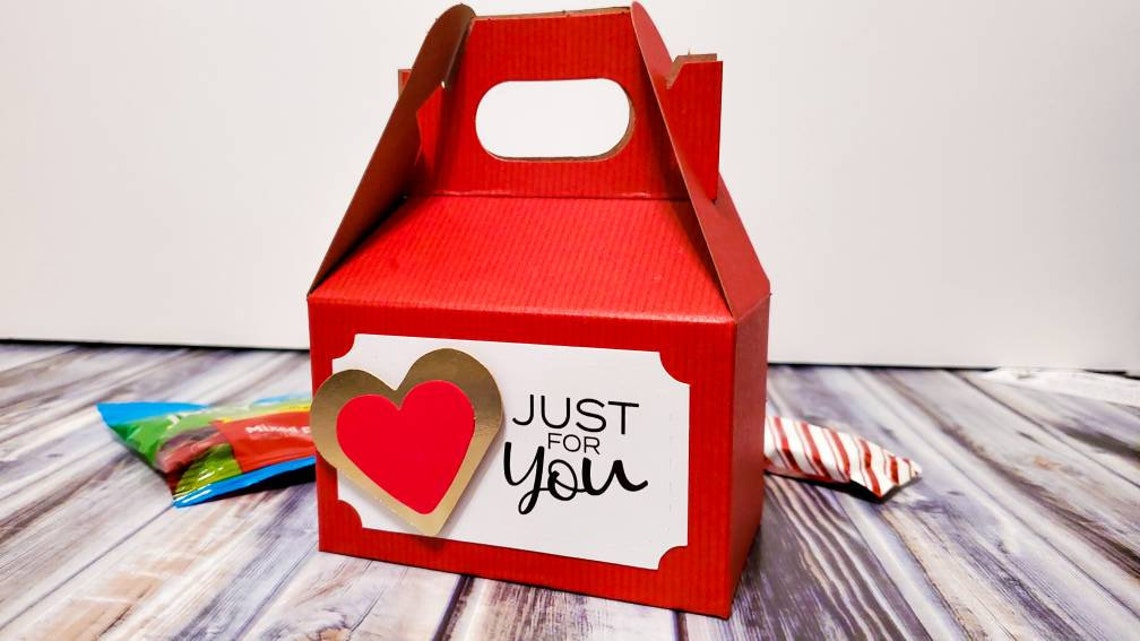 Valentine's Treat Boxes Valentine's Candy Box Heart - Etsy