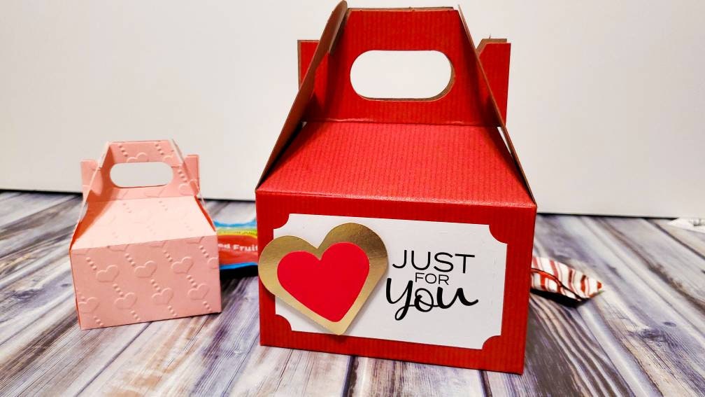Valentine's Treat Boxes Valentine's Candy Box Heart - Etsy