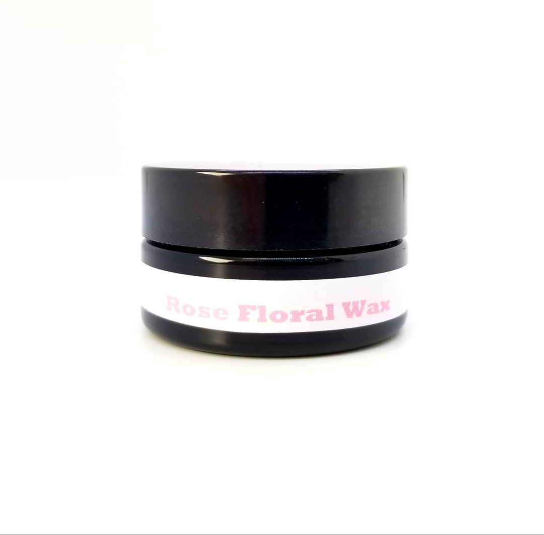 Rose Flower Wax 10 Grams in Miron Glass Jar Floral Fixative Rose Butter ...