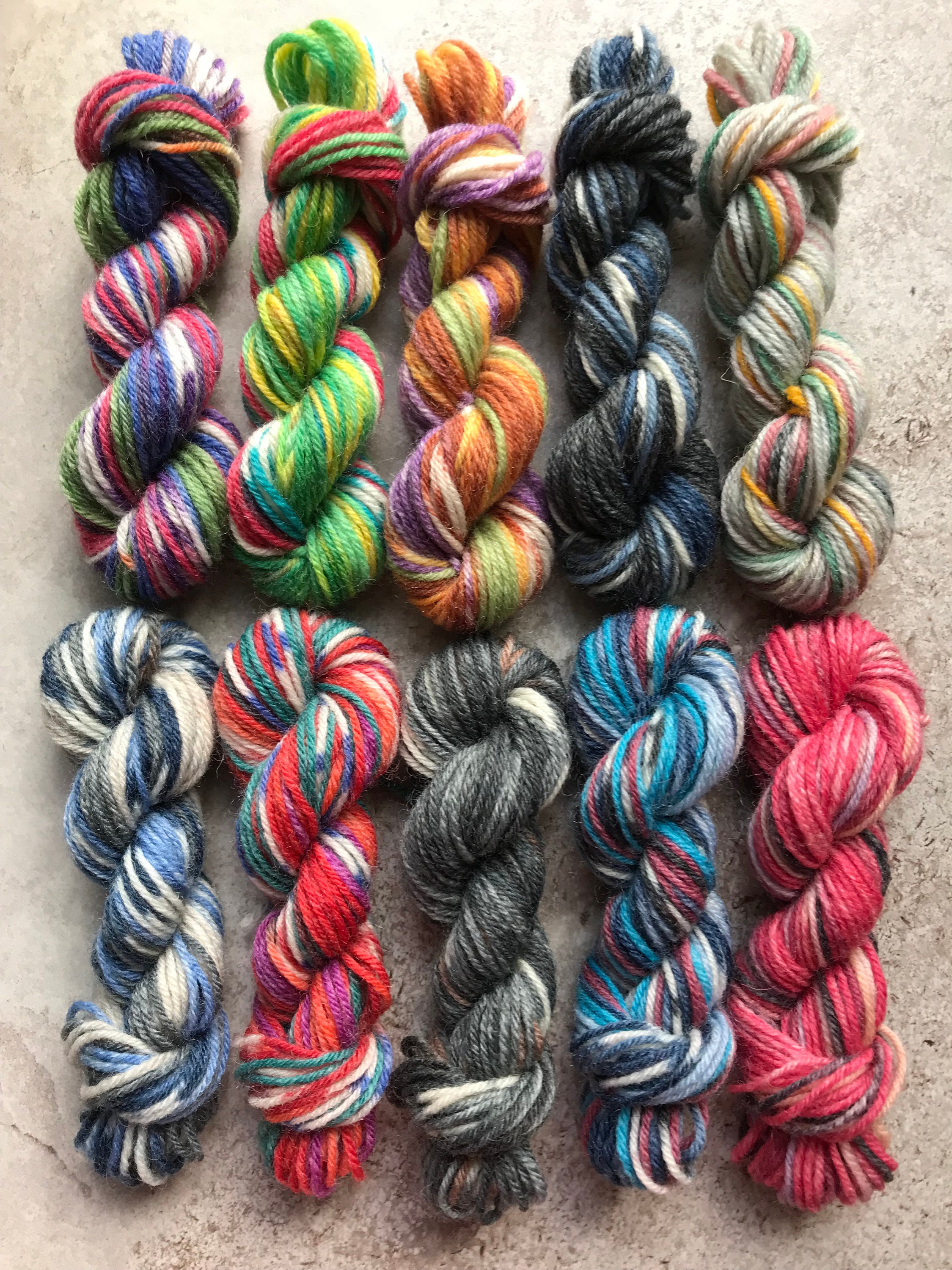 Opal Sock Yarn Mini Skein Set 10 10 Mini Skeins25 Yards Etsy