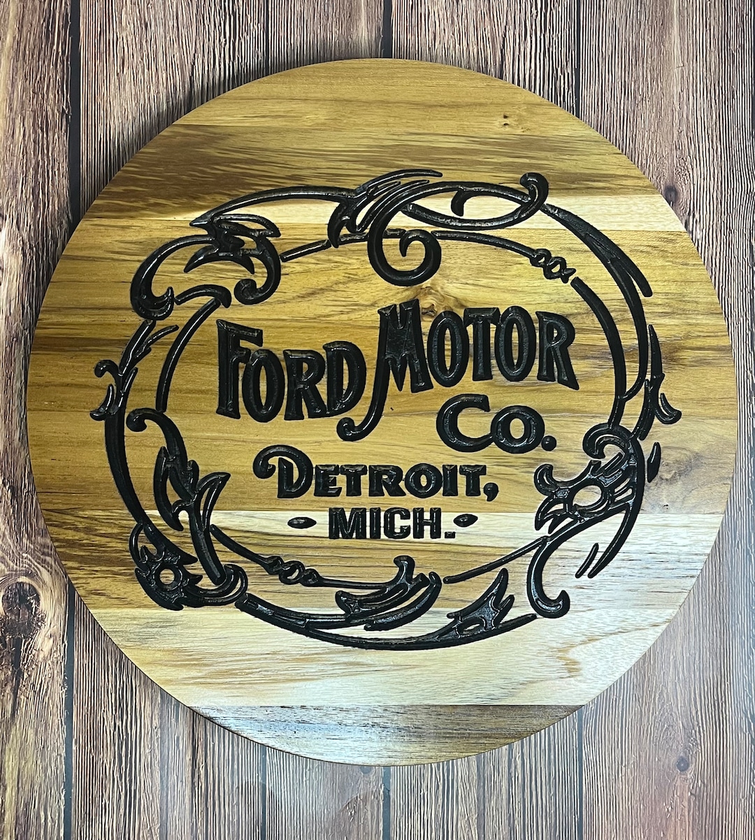 Man Cave Sign custom Carved Ford Motor Sign Great Bar Decor - Etsy