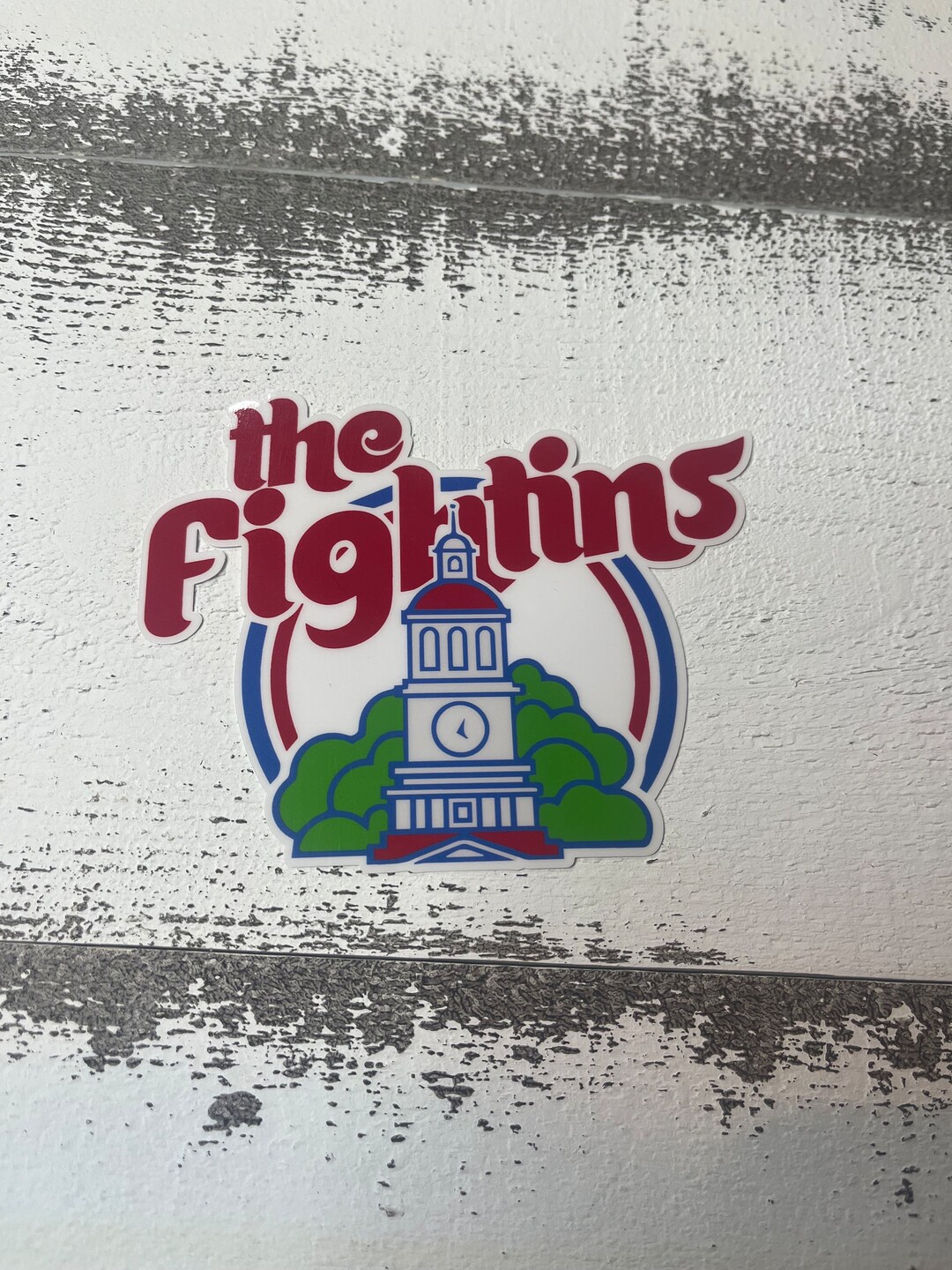 Retro Fightin Phillies Sticker Decal- Philly Sports Team Sticker ...