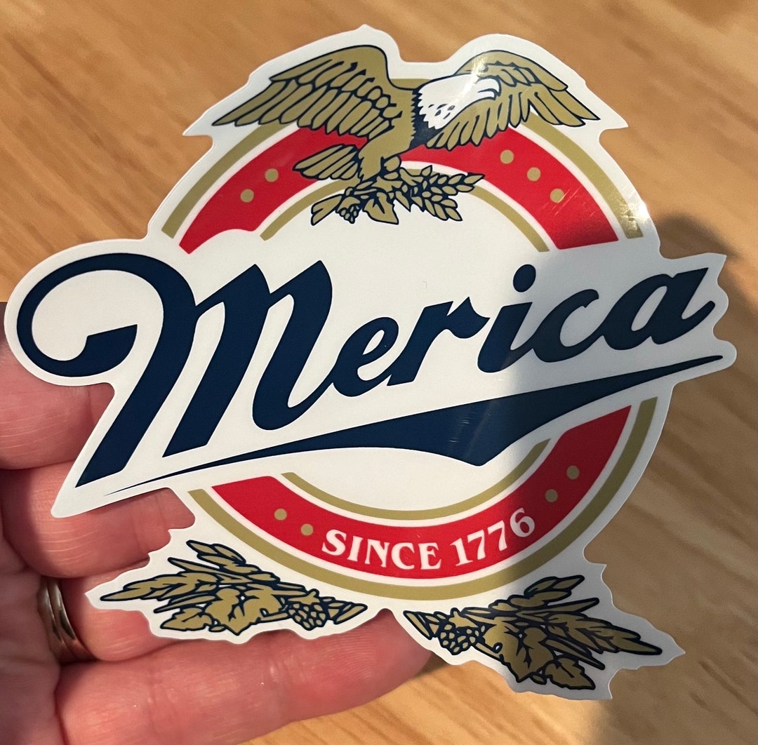 Merica Since 1776 Beer American Sticker Decal - Etsy