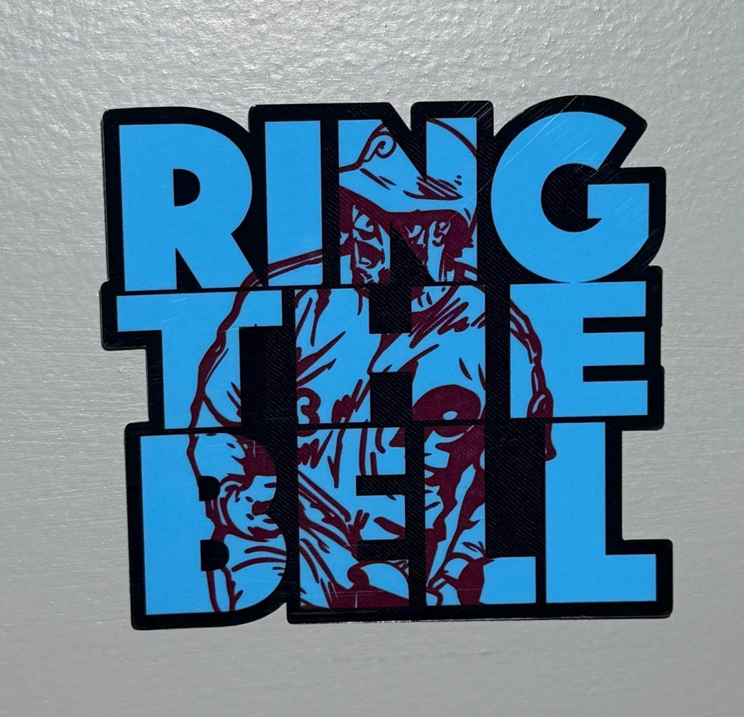 Phillies Retro Harper Ring the Bell Sticker Decal- Philly Sports Team ...