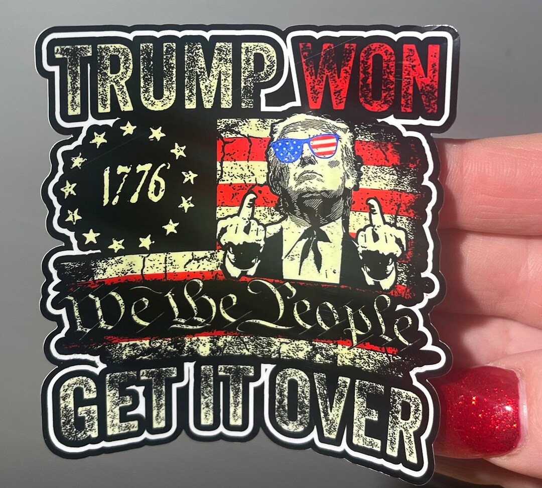 Trump Won We the People America MAGA Donald Trump 45 47 American Flag ...