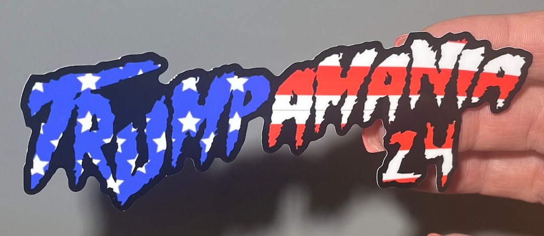 Trumpmania- Hulk Hogan- MAGA Donald Trump American Flag Sticker Decal ...