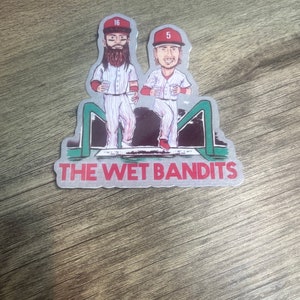 Phillies Wet Bandits Brandon Marsh Bryson Stott Sticker Decal- Philly ...