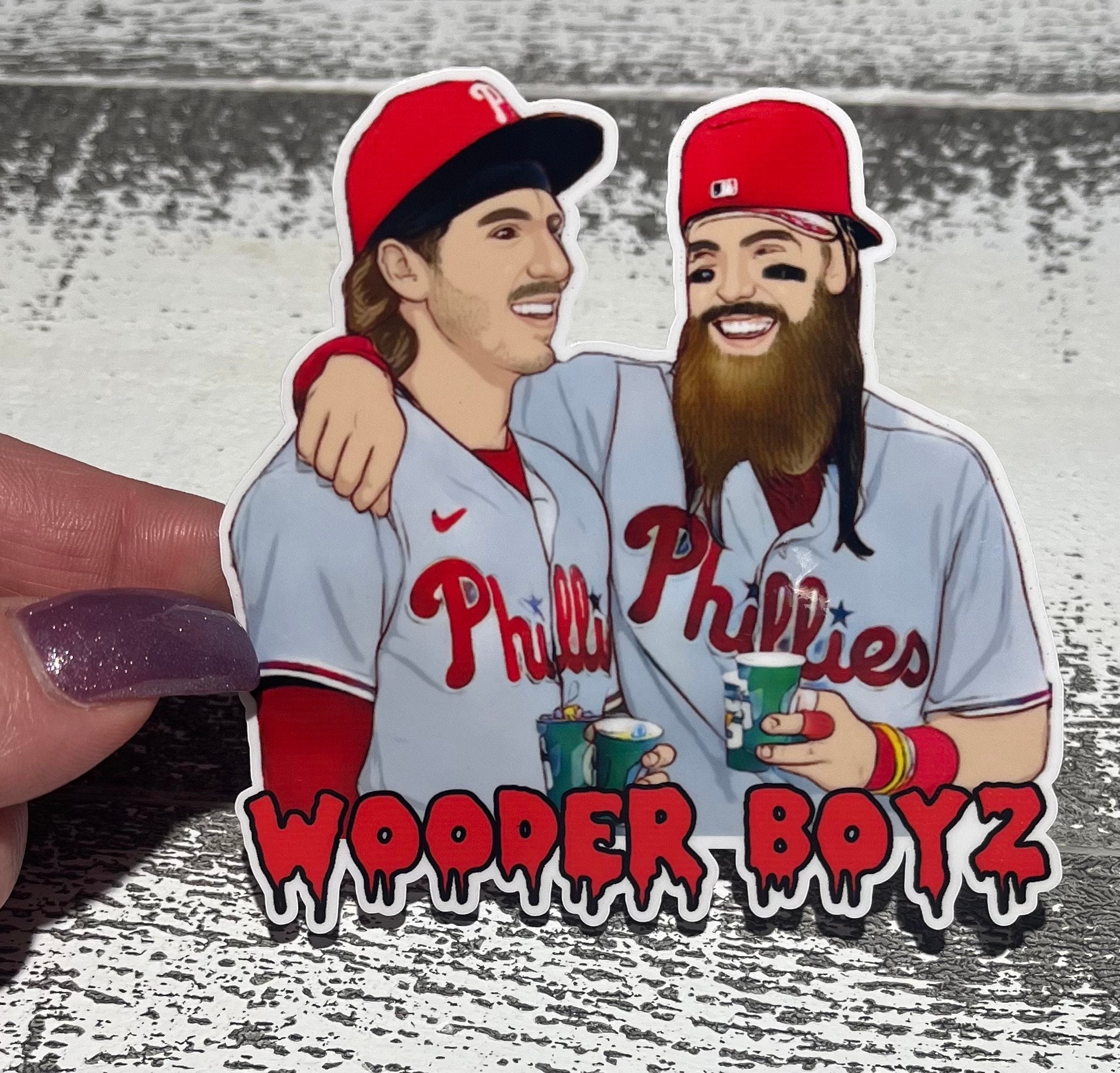 Phillies Wooder Boys Brandon Marsh Bryson Stott Sticker Decal- Philly ...