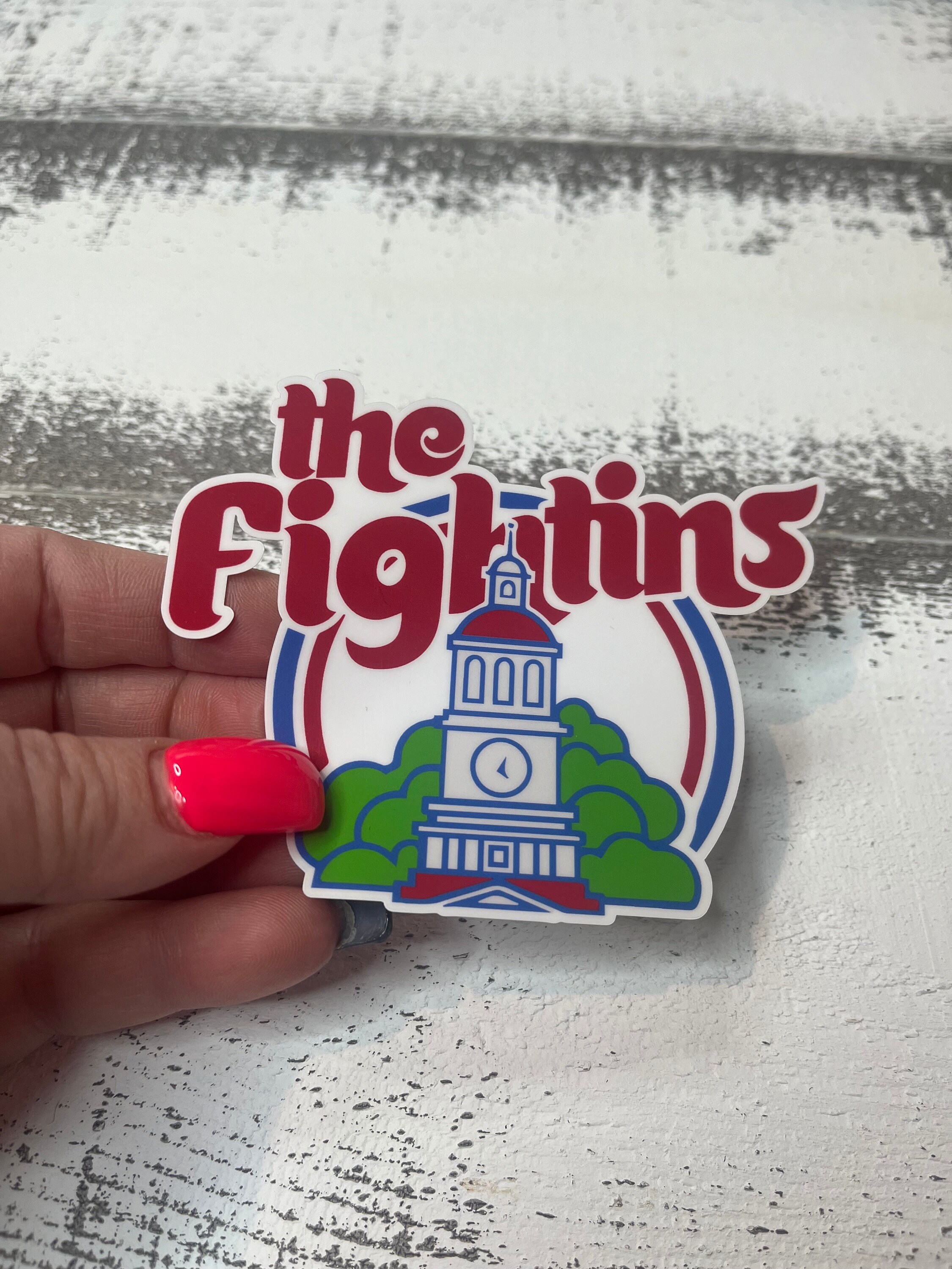 Retro Fightin Phillies Sticker Decal Philly Sports Team Sticker ...