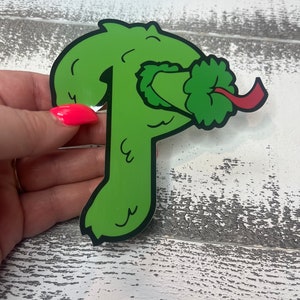 Philly Phanatic Phillies P Sticker Decal- Philly Sports Team Sticker ...