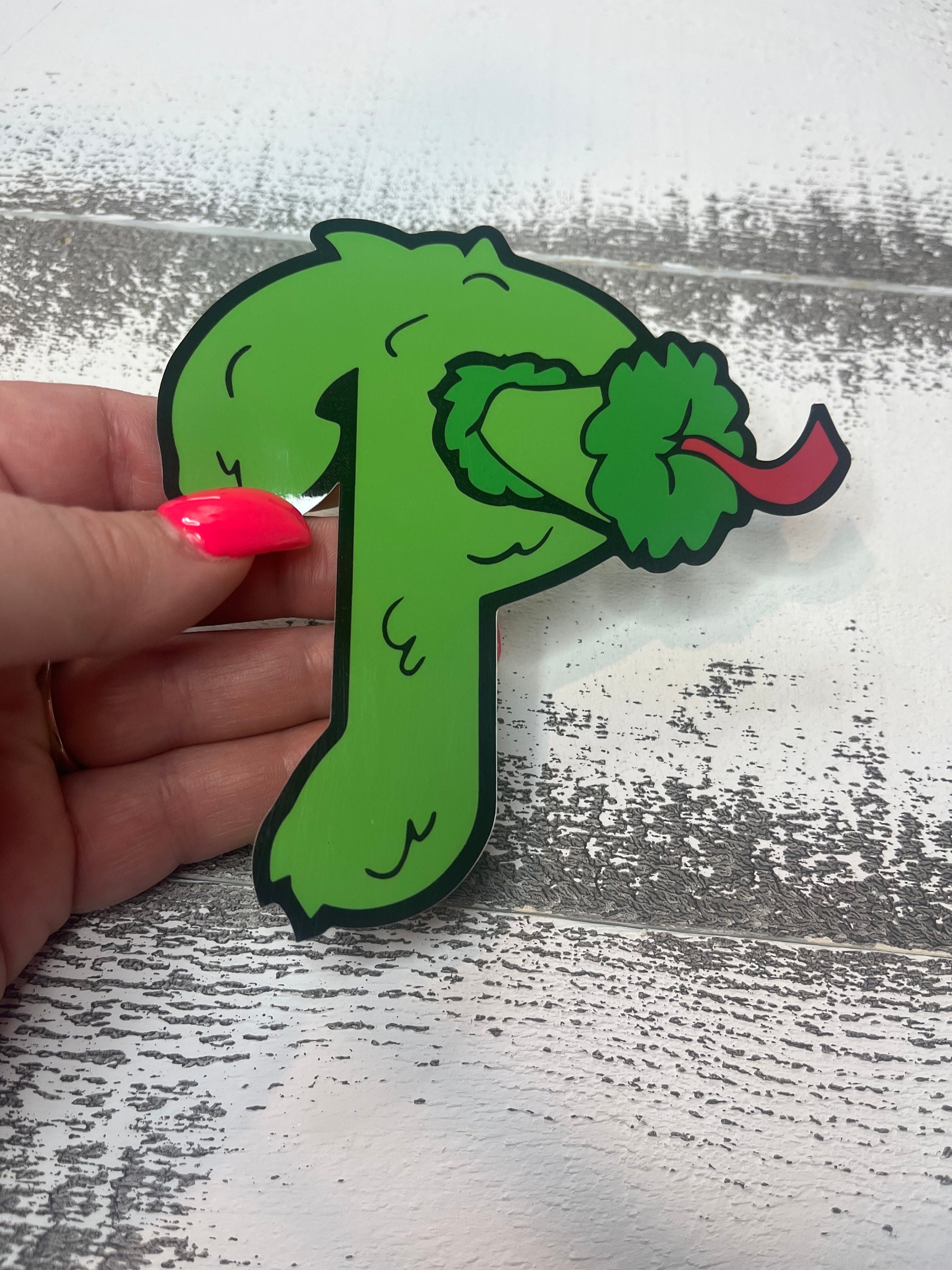 Philly Phanatic Phillies P Sticker Decal Philly Sports Team Sticker ...