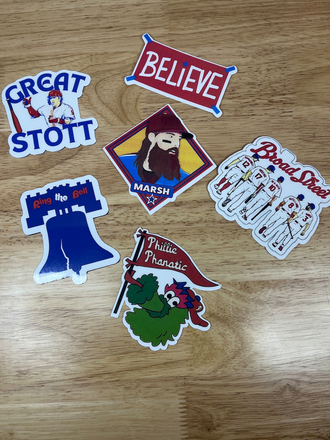 Philadelphia Phillies Sticker Bundle 6 Pack Philadelphia Sticker Pack ...