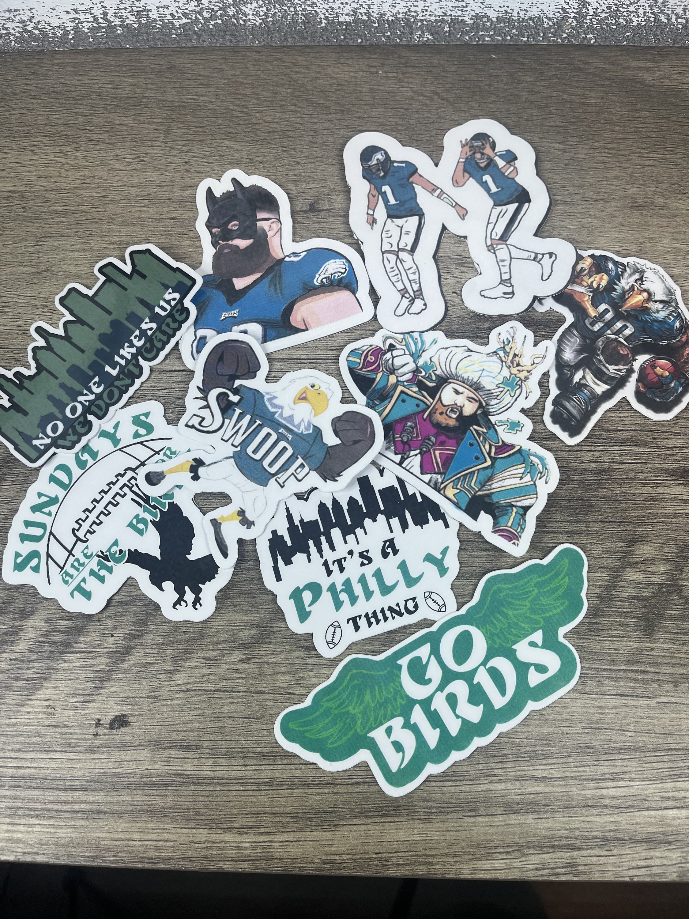Philly Sport Team Sticker Bundle 9 Pack Eagles Philly Mascots - Etsy