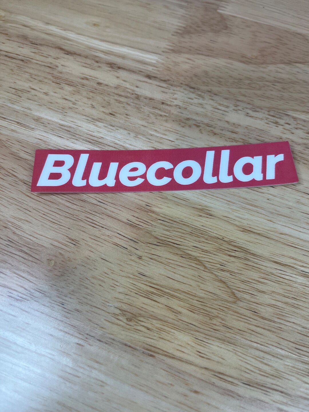 Blue Collar Supreme Style Decal - Etsy