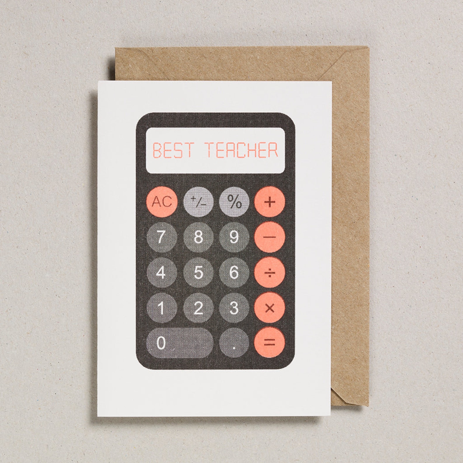 Teacher Cards - Best Teacher Calculator - Etsy