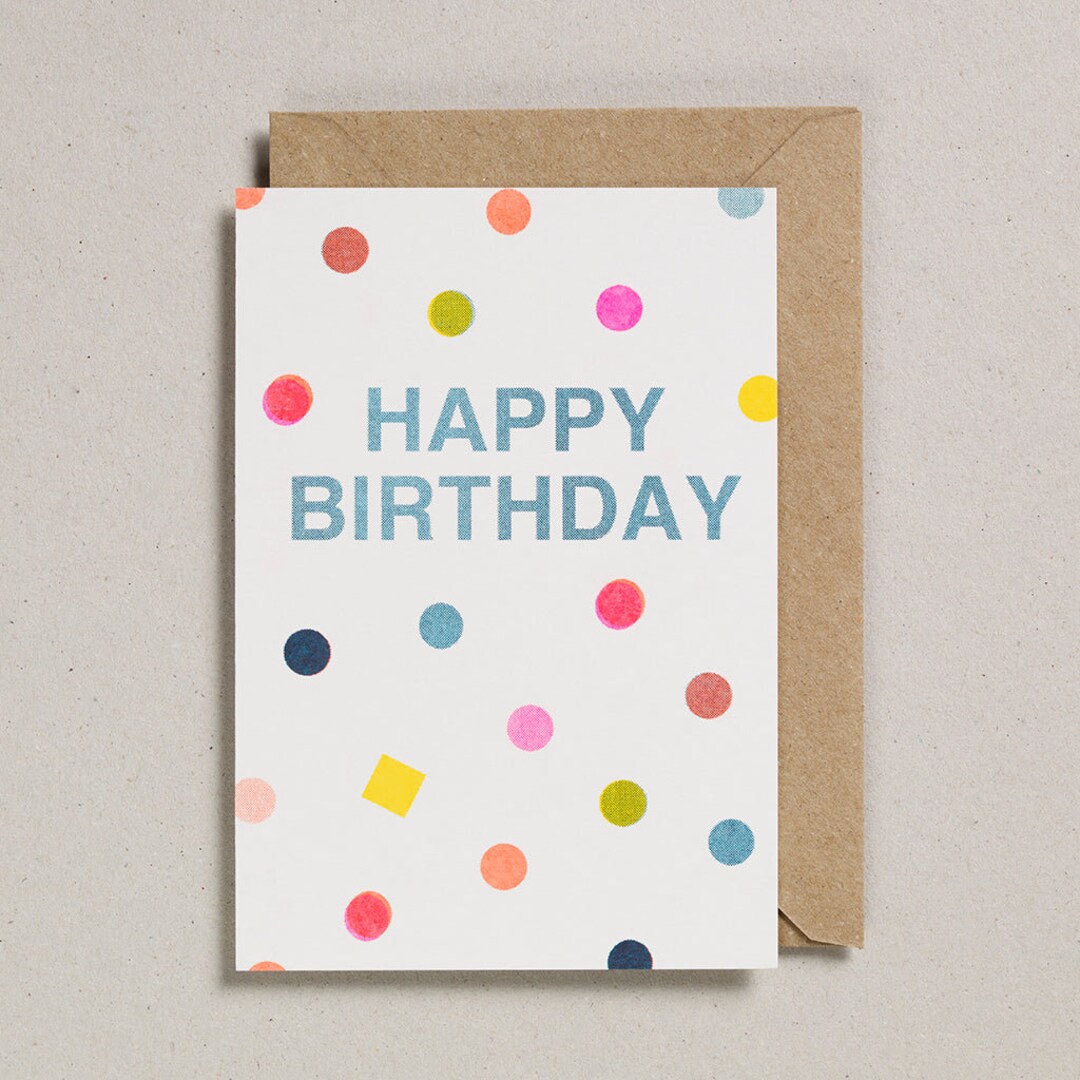 Riso Occasions Cards - Happy Birthday Spots - Etsy