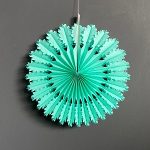 Paper Fan - Turquoise - Etsy