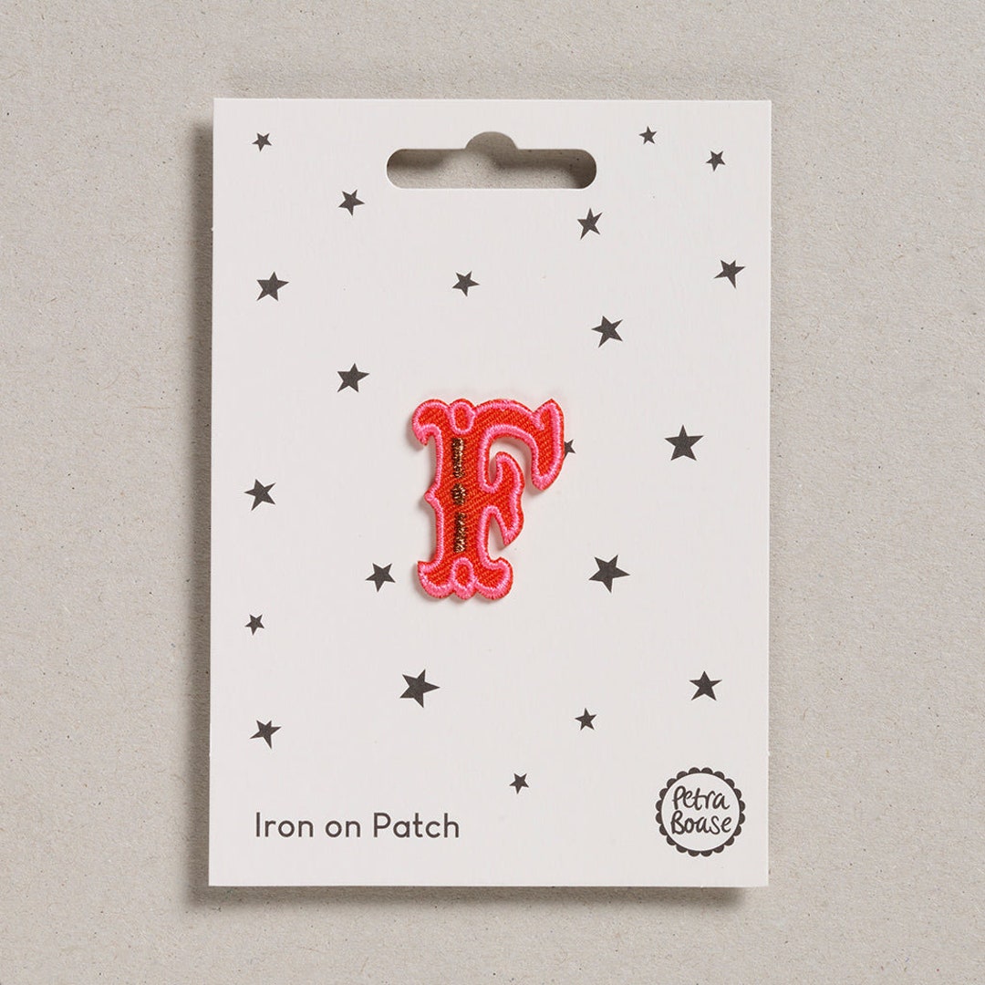 Alphabet Patches - "f" Red - Etsy