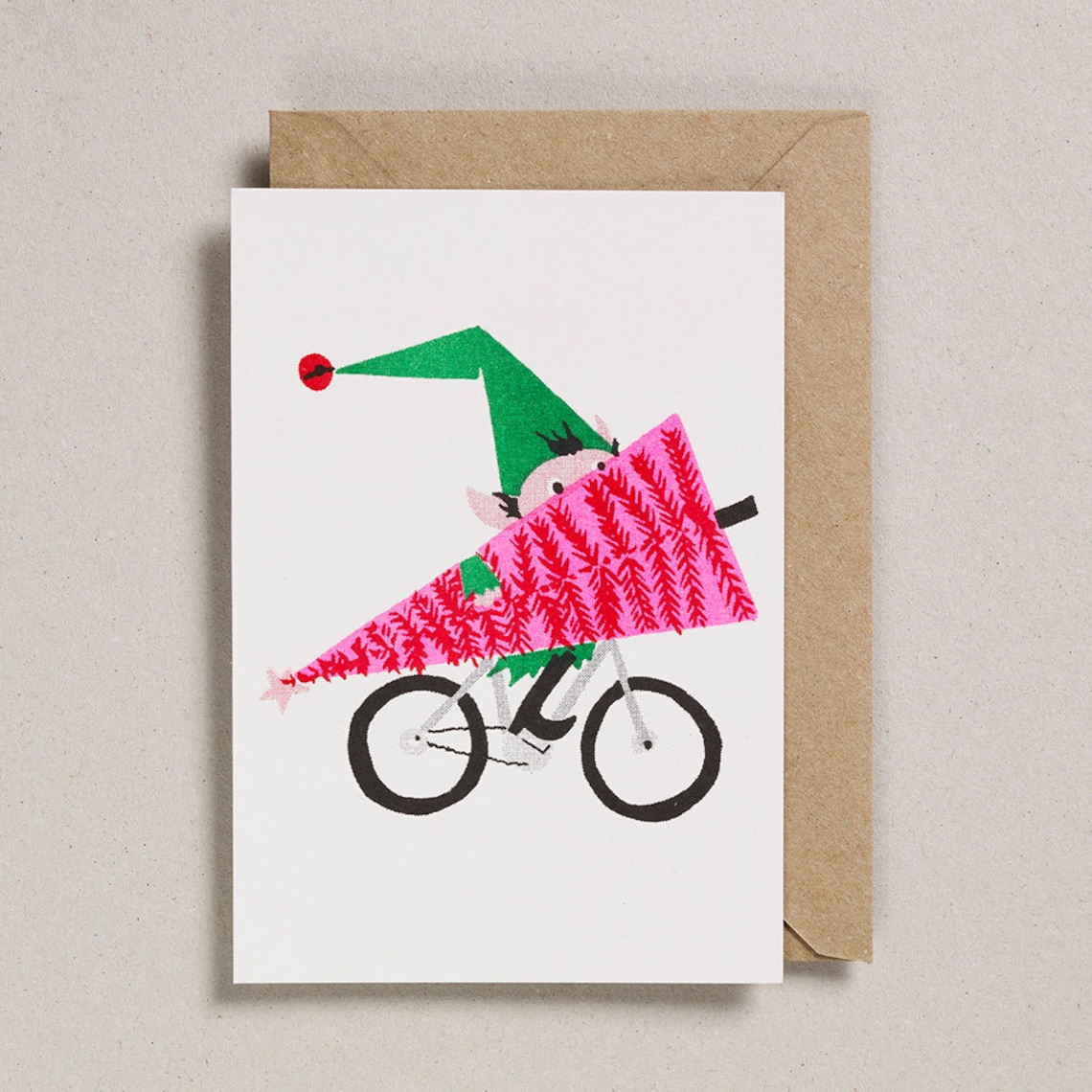 Riso Christmas - Elf on Bike - Etsy