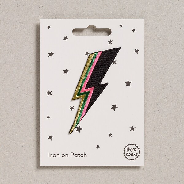 Lightning Bolt Patch - Etsy