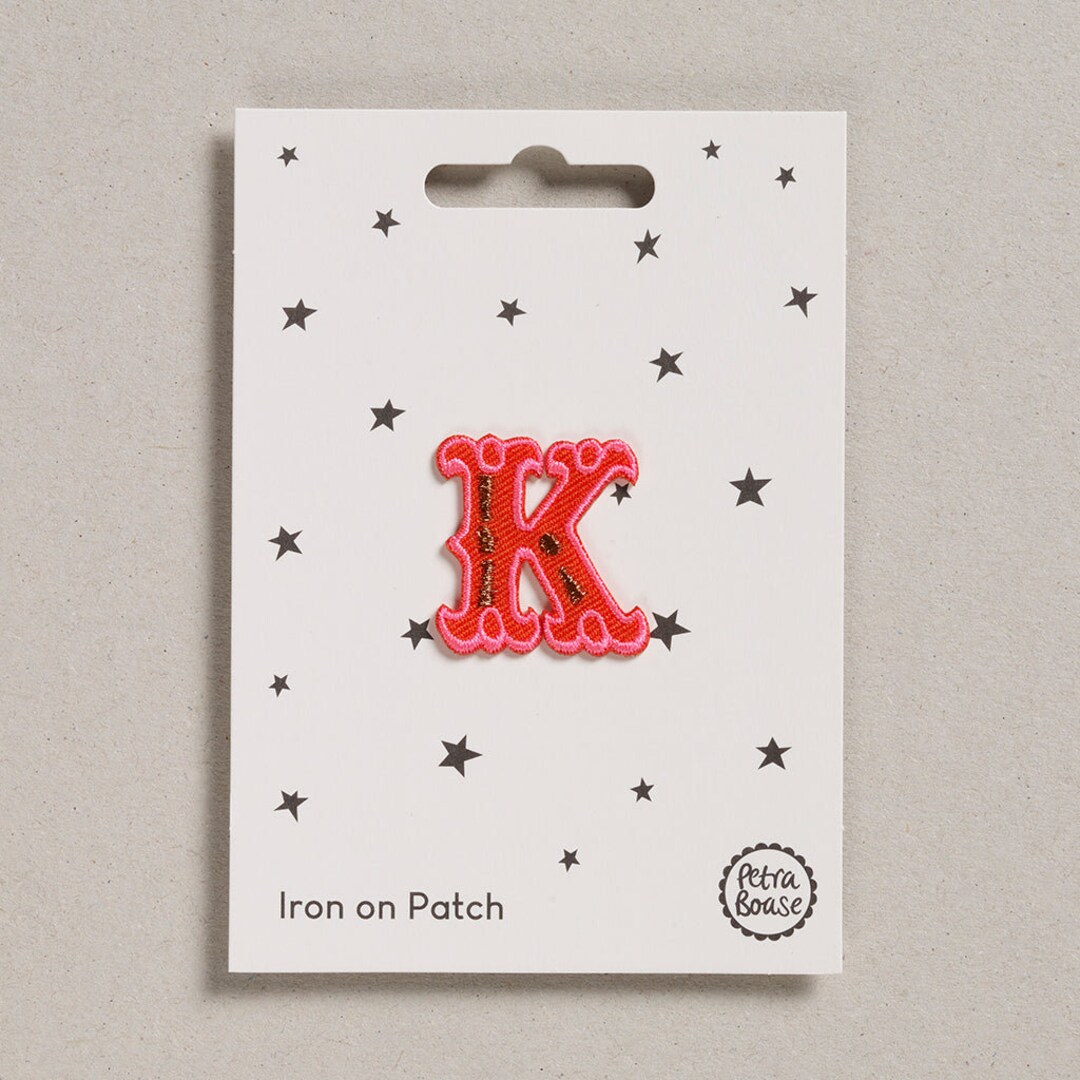 Alphabet Patches - "k" Red - Etsy