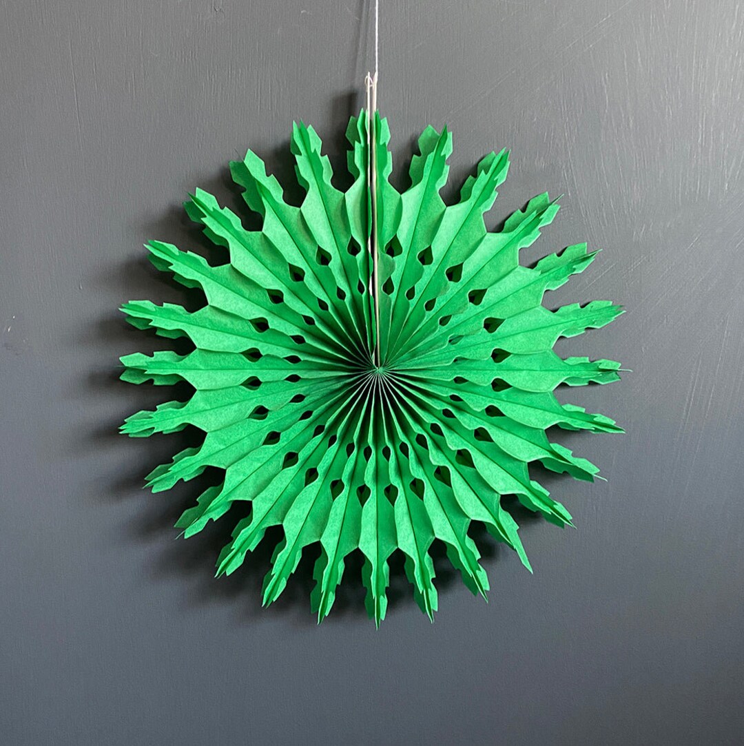 Paper Fan - Green - Etsy