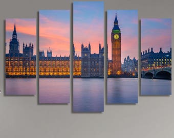 London canvas | Etsy