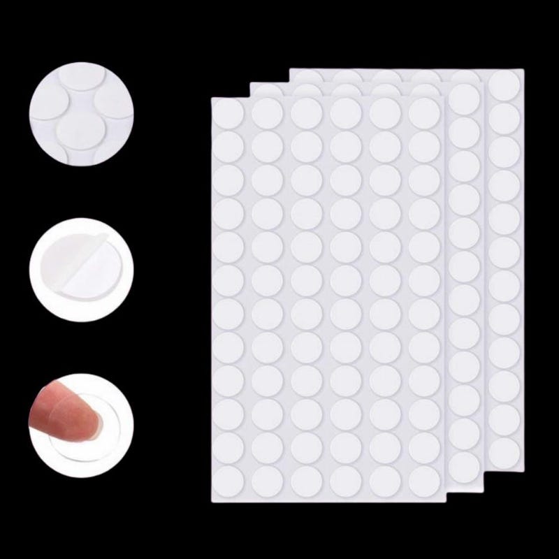 Double Sided Clear Adhesive Stickers - Etsy