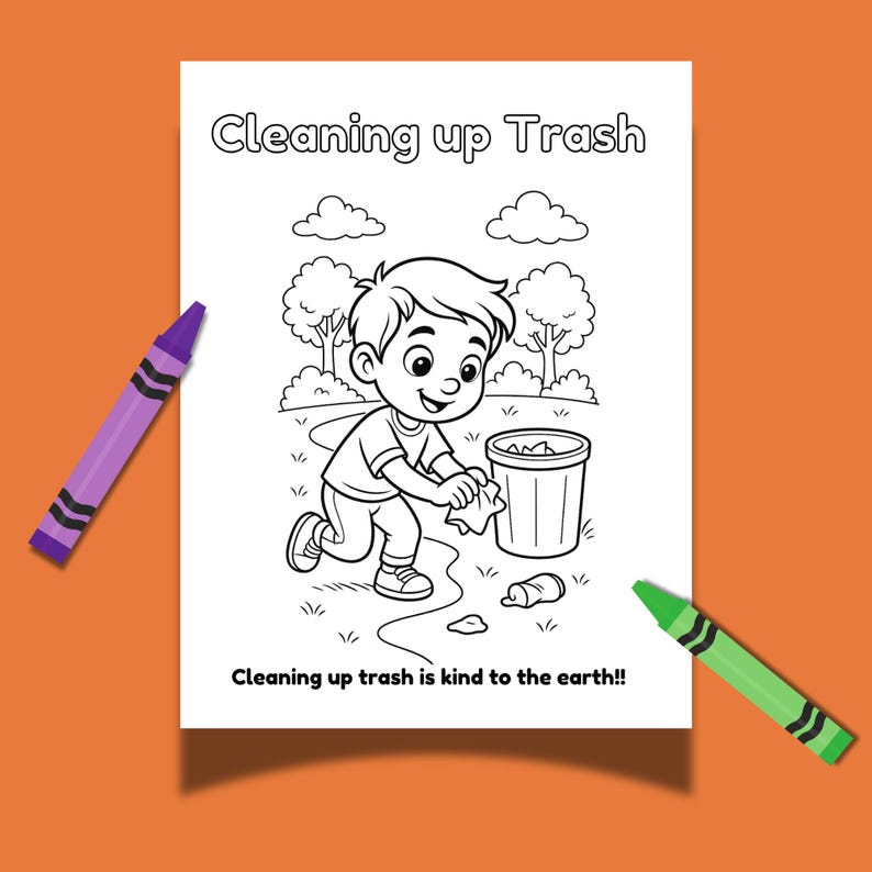 Kindness Coloring Pages: Home & Community Activities - 10 Page PDF ...