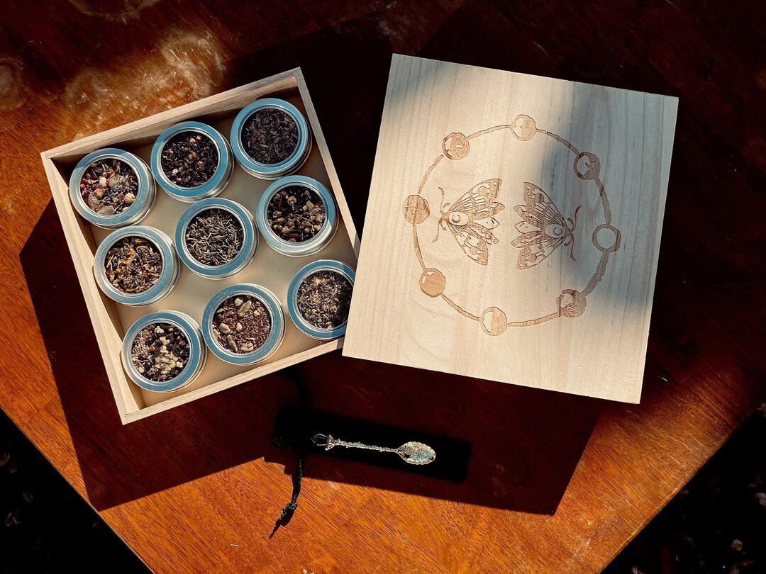 Witchcraft Tea Set Box • Magical Tea Blends • Moon Phase Tea Box Gift ...