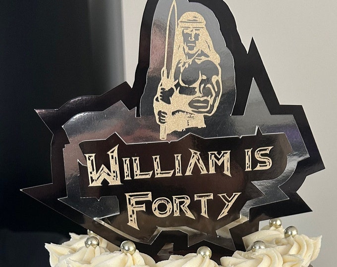 Personalised Conan Cake Topper - Etsy