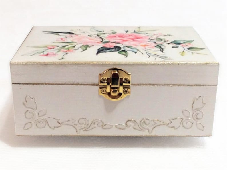 Pretty Wooden Decorative Box Home Decor Storage Box Pretty - Etsy