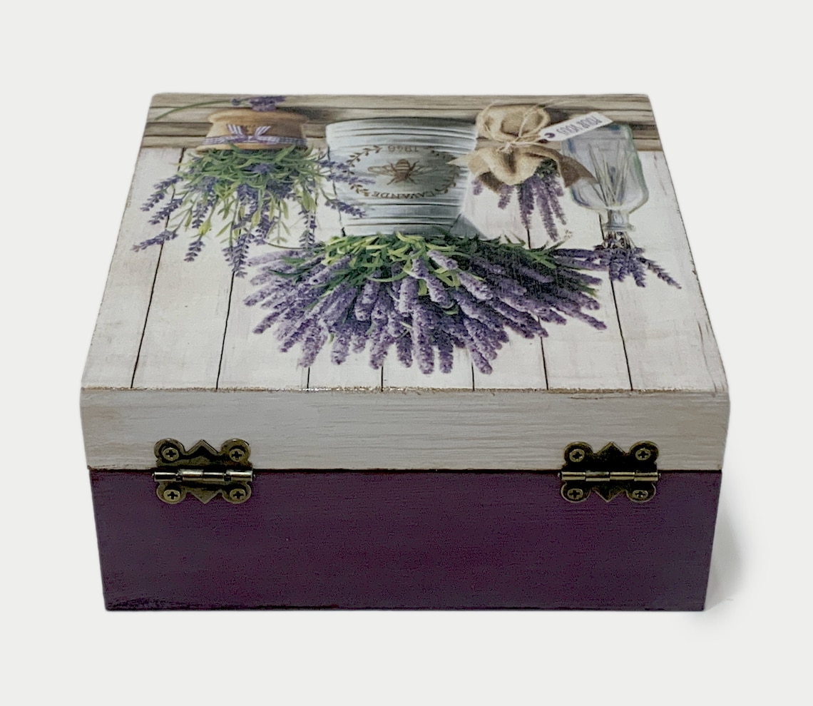 Wooden Jewerly Box Decoupage Keepsake Box Home Decor Box - Etsy