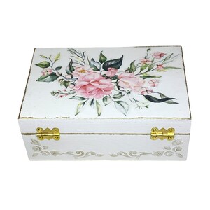 Pretty Wooden Decorative Box, Home Decor Storage Box, Pretty Decorative ...