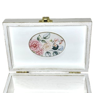 Pretty Wooden Decorative Box, Home Decor Storage Box, Pretty Decorative ...