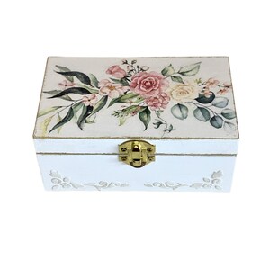 Pretty Wooden Decorative Box, Home Decor Storage Box, Pretty Decorative ...