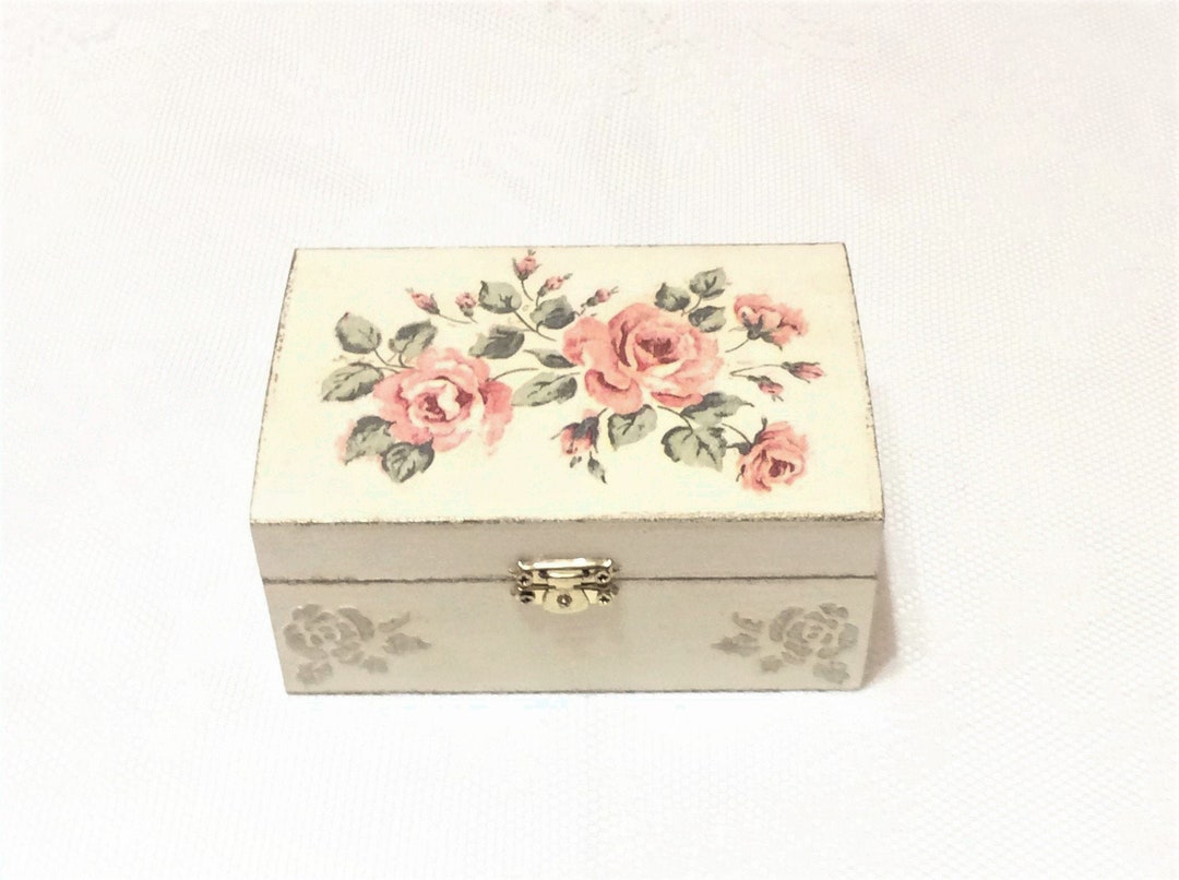 Wooden Trinket Box, Pretty Jewelry Box, Handmade Keepsake Box - Etsy