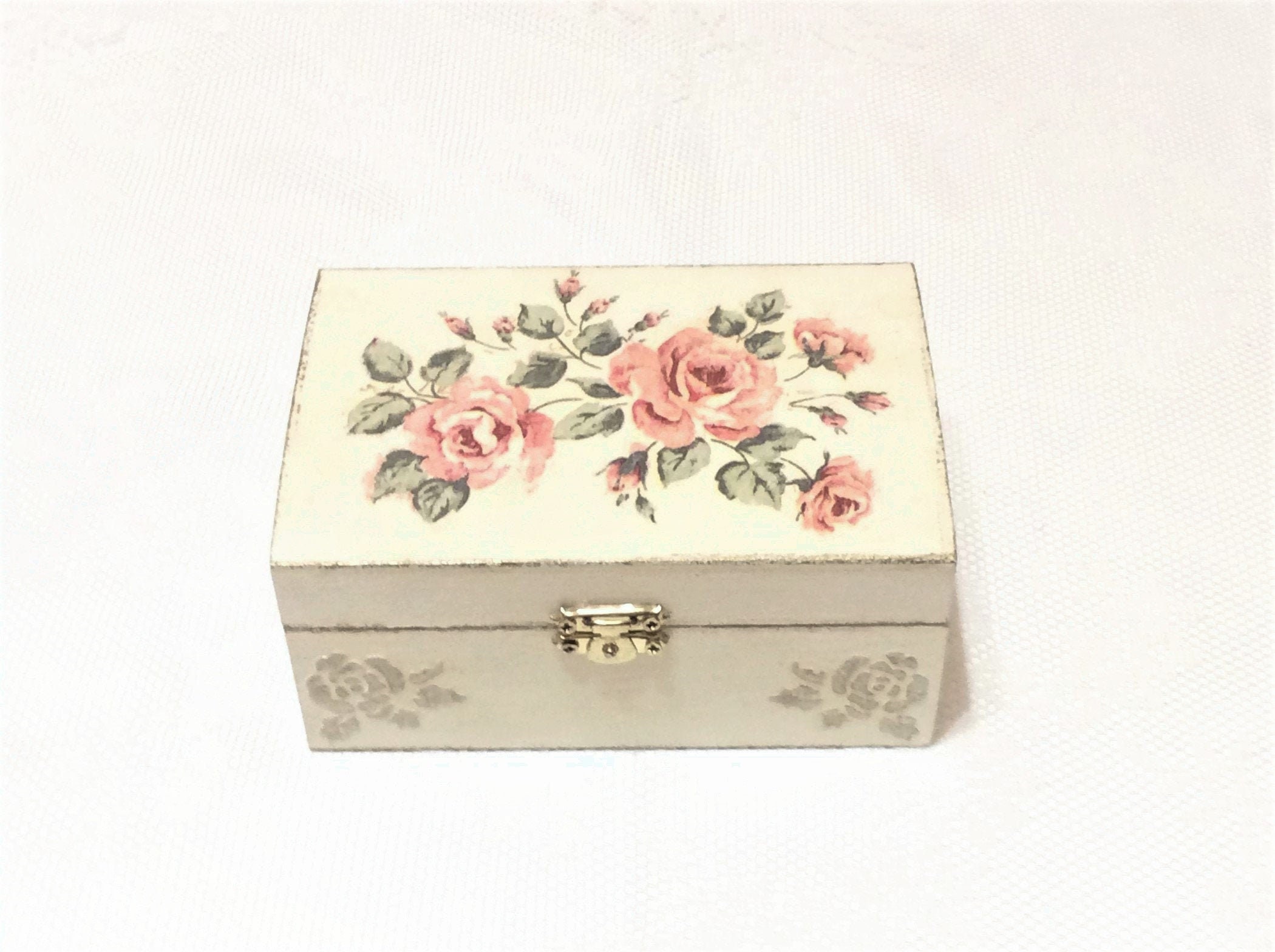 Wooden Trinket Box Pretty Jewelry Box Handmade Keepsake Box - Etsy