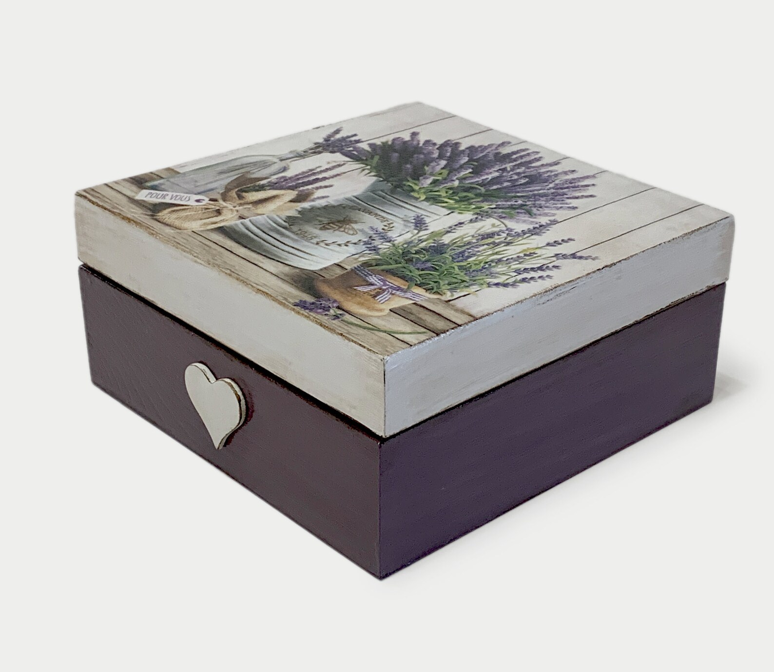 Wooden Jewerly Box Decoupage Keepsake Box Home Decor Box - Etsy