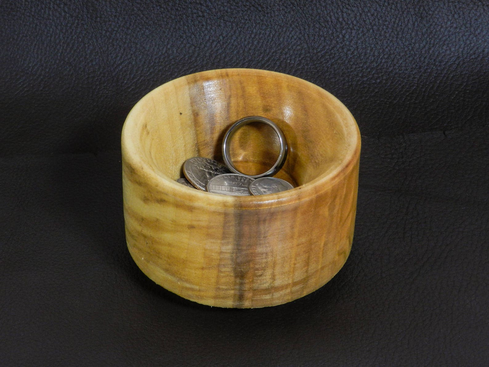 Wood Turned Small Ring, Change or Keepsake Bowl - Etsy