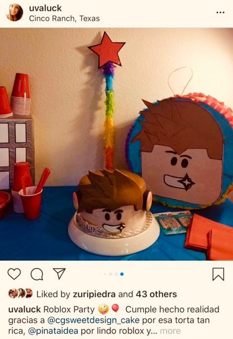 Roblox Pinata Roblox Party Pinata Customizable. - Etsy