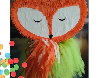 Fox Pinata Fox Party Decoration Pinatas Fox Party Ideas Fox - Etsy