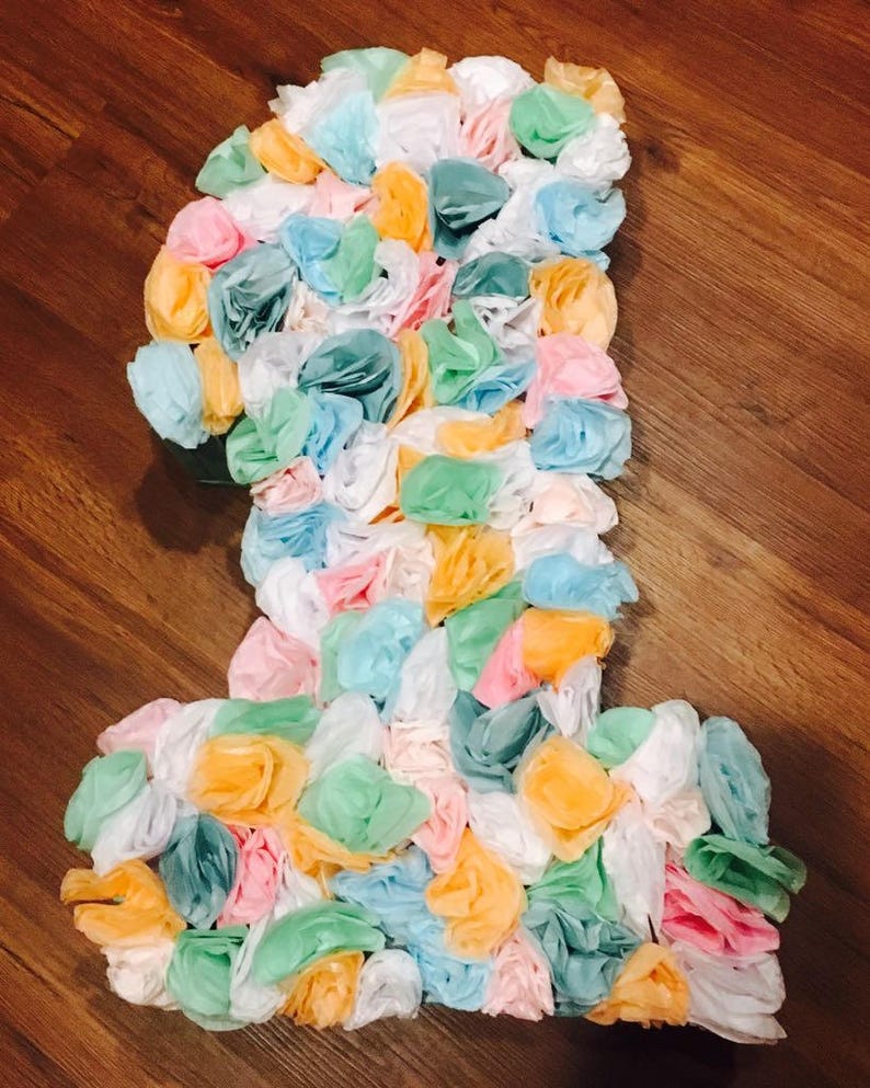 Letter Pinata Numbers Pinatas Flowered Pinata Number - Etsy