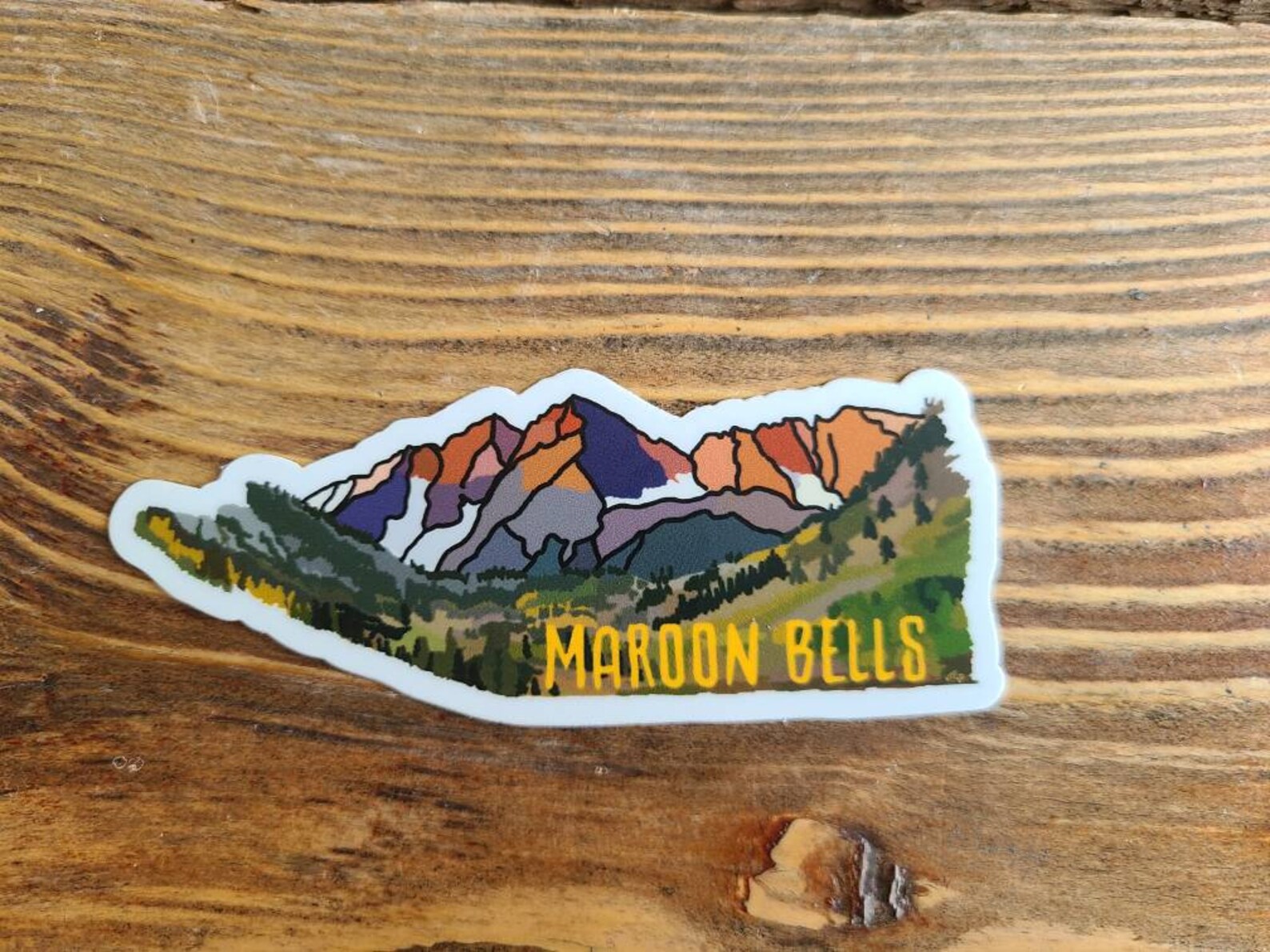 Maroon Bells Sticker-matte - Etsy