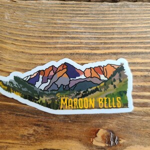 Maroon Bells Sticker-matte - Etsy