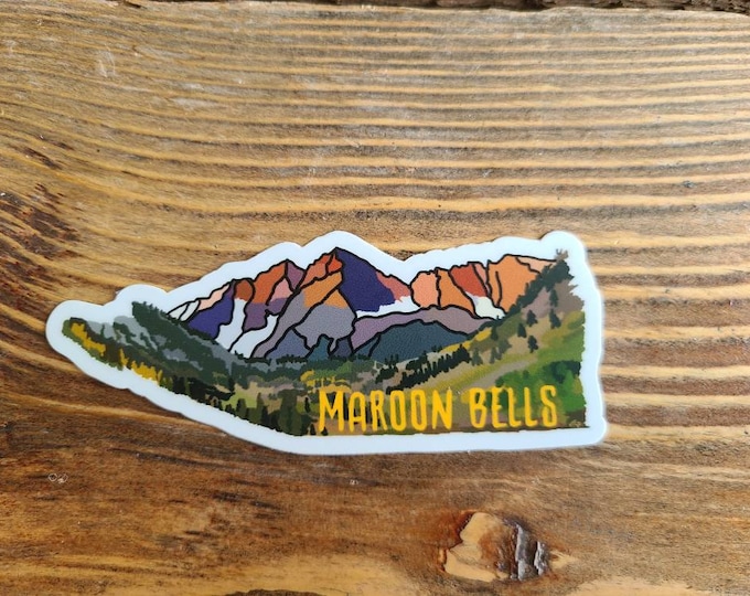 Maroon Bells Sticker-matte - Etsy