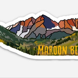 Maroon Bells Sticker-matte - Etsy