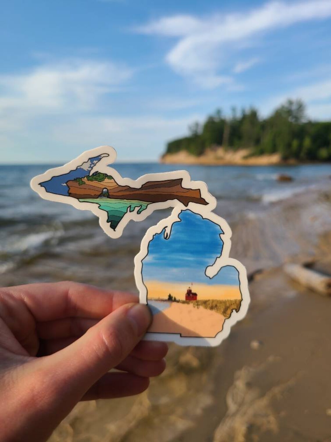 Michigan Sticker Matte - Etsy