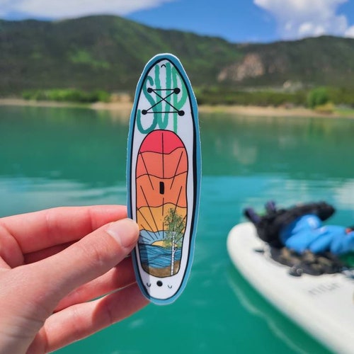 SUP Sticker Stand up Paddle Board Lake Life Cooler Sticker | Etsy